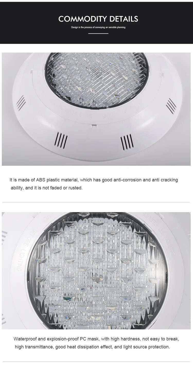 LED Swimming Pool Light RGB Underwater Decorative IP68 Waterproof AC12V ...