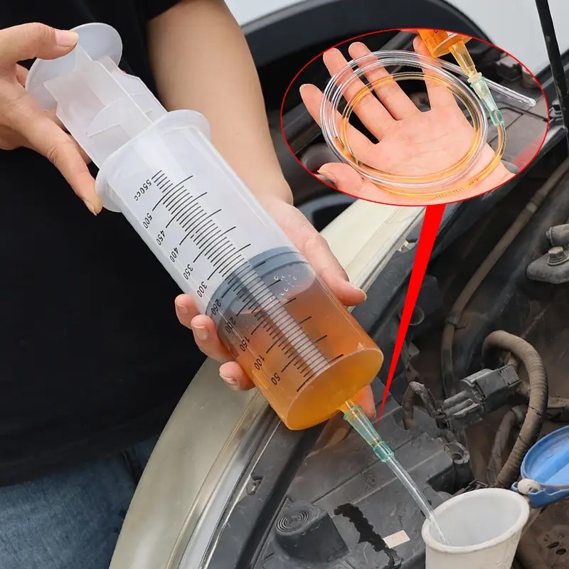 100/200/300/500ml Big Size Syringe Heavy Duty Large Syring for gear oil ...