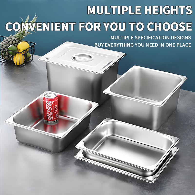 304 Stainless steel food trays with cover food container Fresh-keeping ...