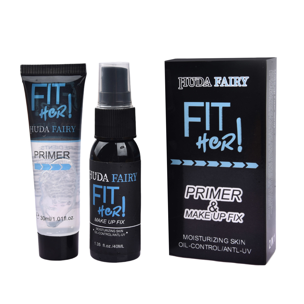 NEW 2in1 Primer & Make Up Fix Set | 2in1 Foundation & Setting Spray Set ...