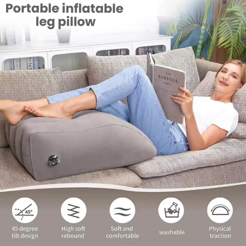 Inflatable leg pillow/foot lifting pillow/decompression pillow/knee ...