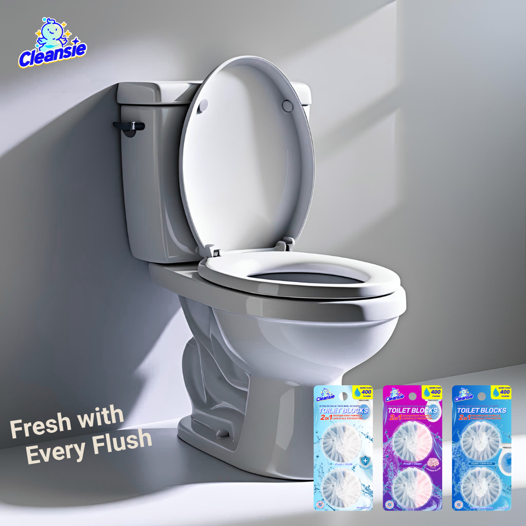 Cleansie Powerful Toilet Blocks Classic Ocean Blue 60g x 2 [Deodorizer ...