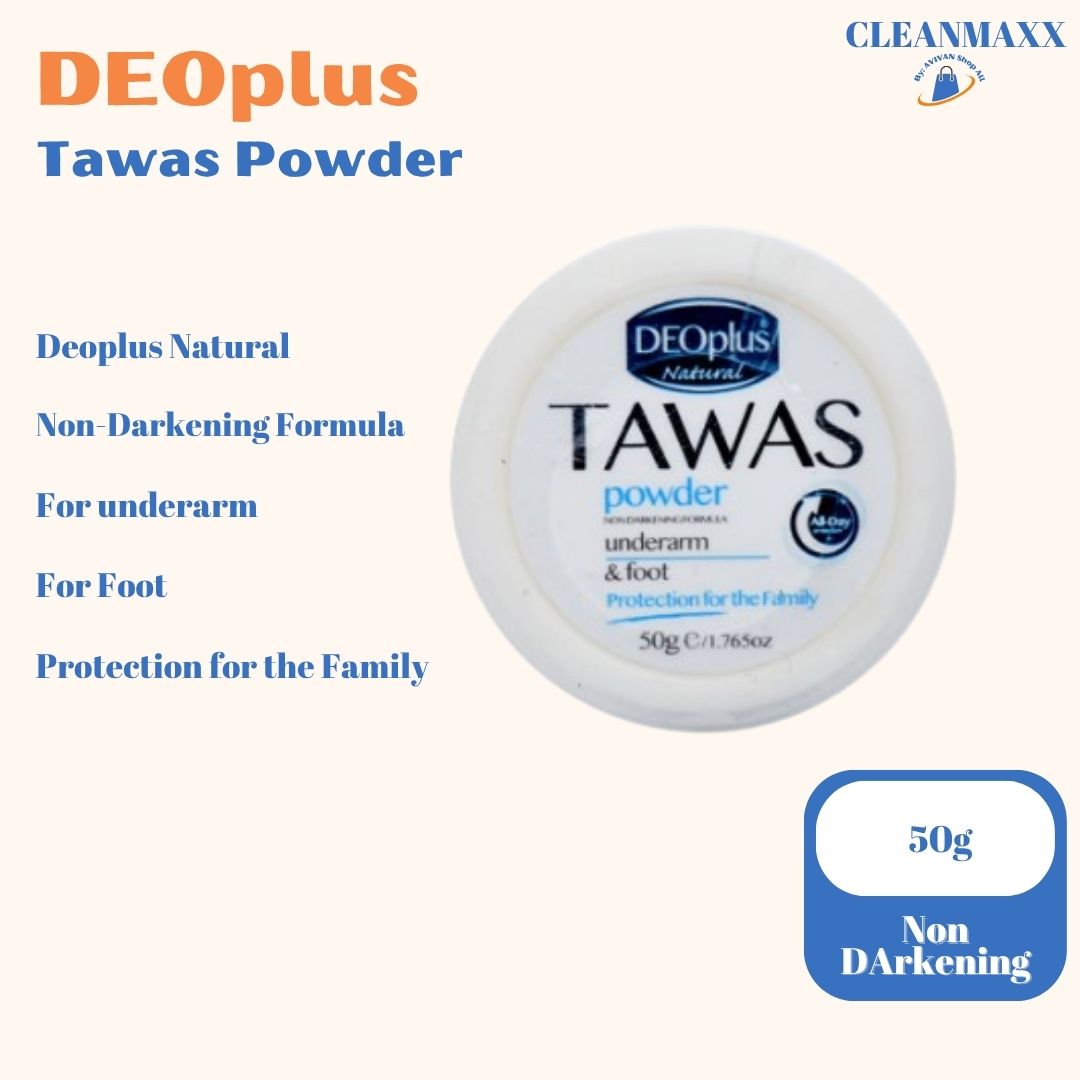 Deoplus Natural Deodorant Tawas Blue - Underarms and Foot powder 50g ...