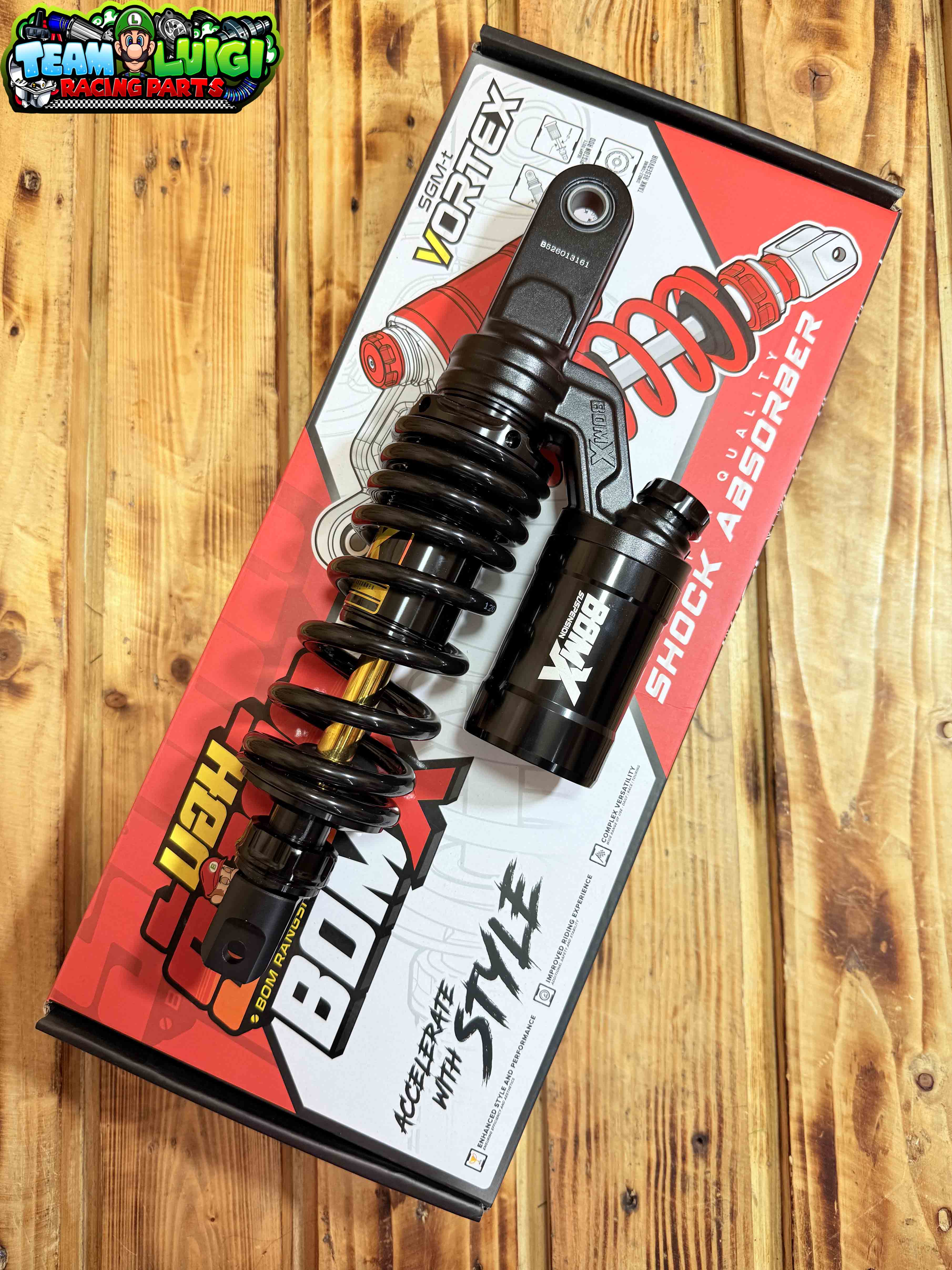 BOM X VORTEX CLICK 125,MIO SPORTY,MIO M3 REAR SHOCK SUSPENSION FULLY ...