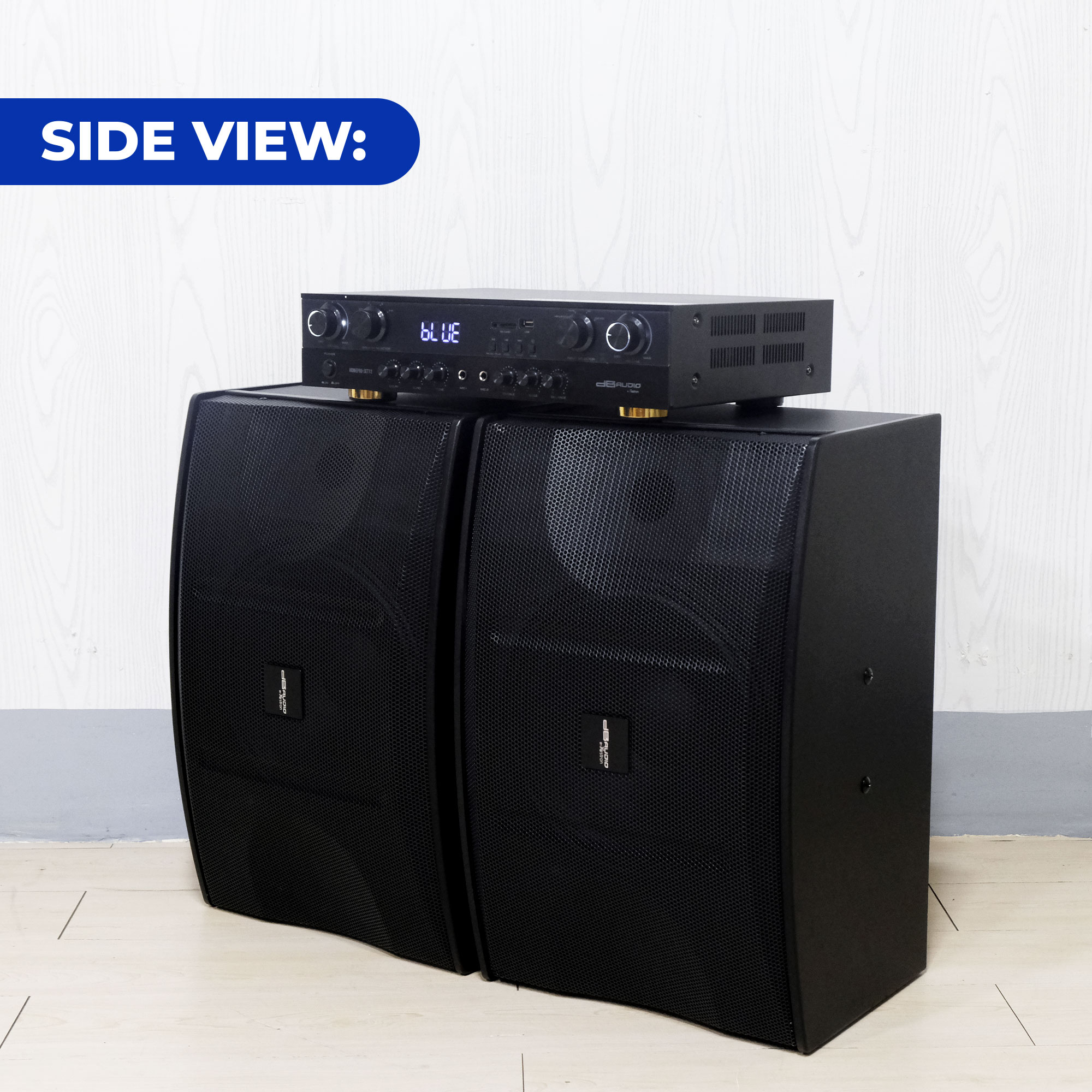 DB Audio by Astron HOMEPROSET 12 | 3 way amplifier speaker set | 12 ...