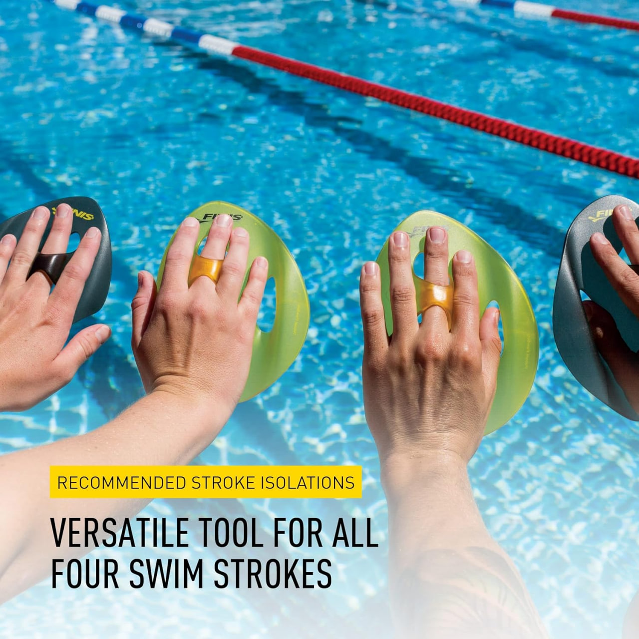 FINIS ISO Hand Swim Training Paddle Stroke Technique Trainer | Shopee ...