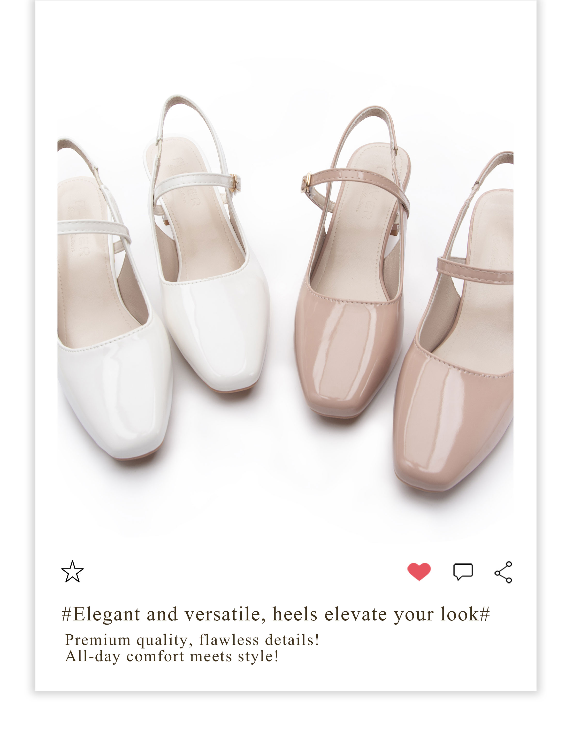 VONICA Beige Fashion Heels Pointed Sandals for Women Pumps | Shopee ...