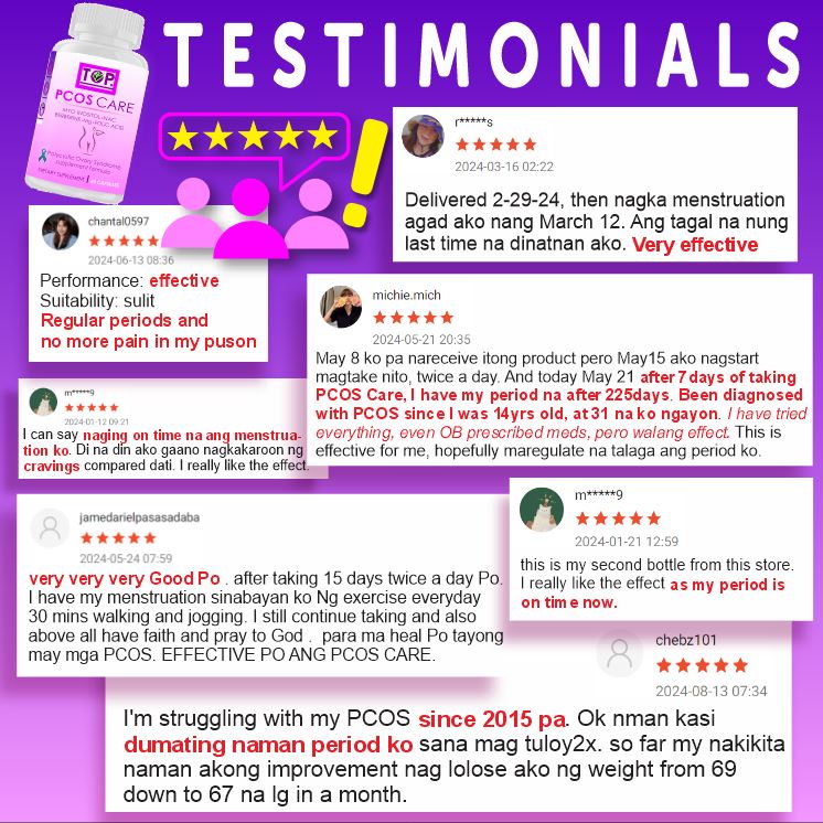 PCOS Care with MYO Inositol Berberine Folic Acid Magnesium NAC | Shopee ...