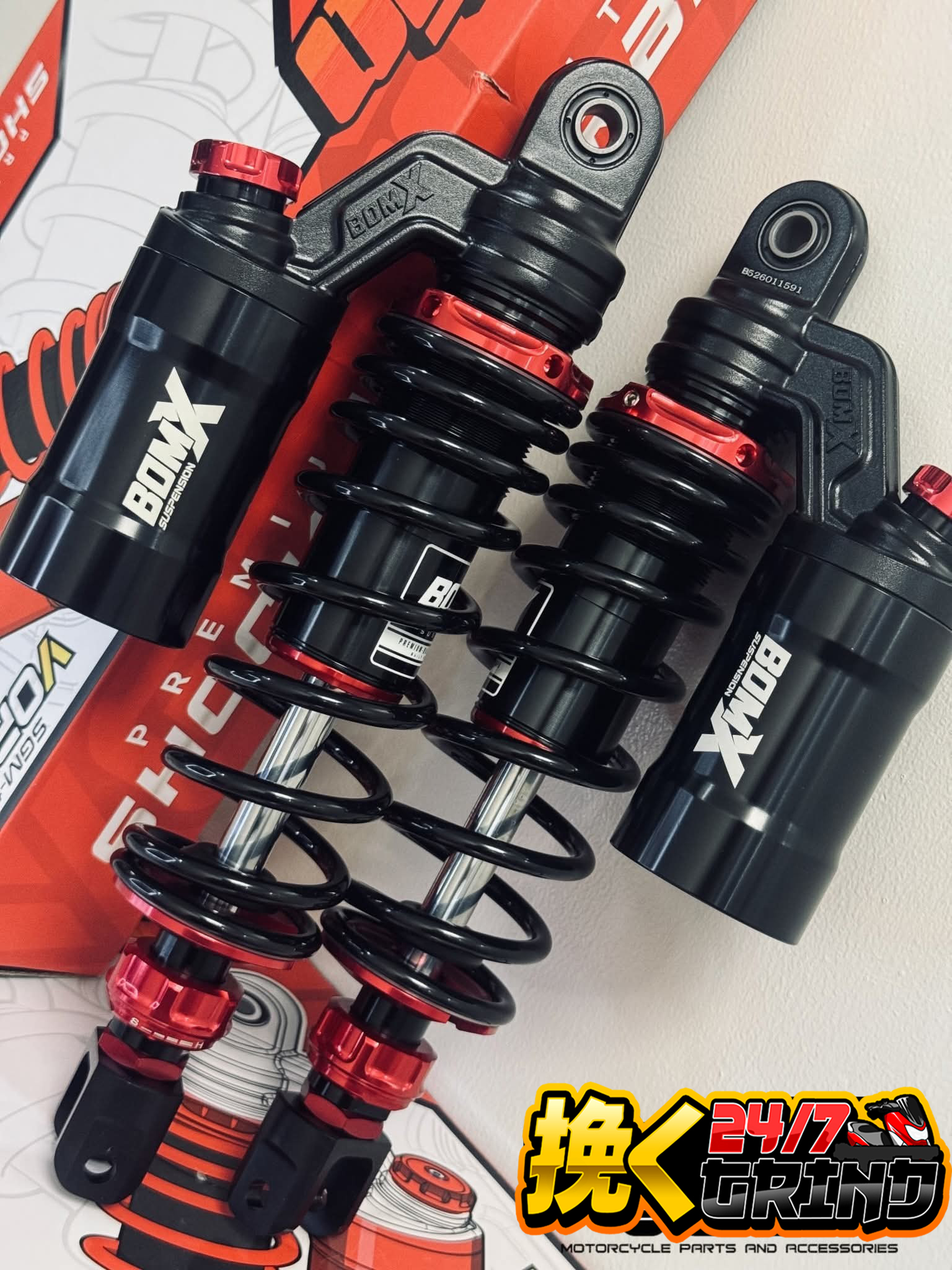 Bom-X Suspension 335MM Aerox v1 v2 / Nmax v1 v2 FULLY ADJUSTABLE Vortex ...