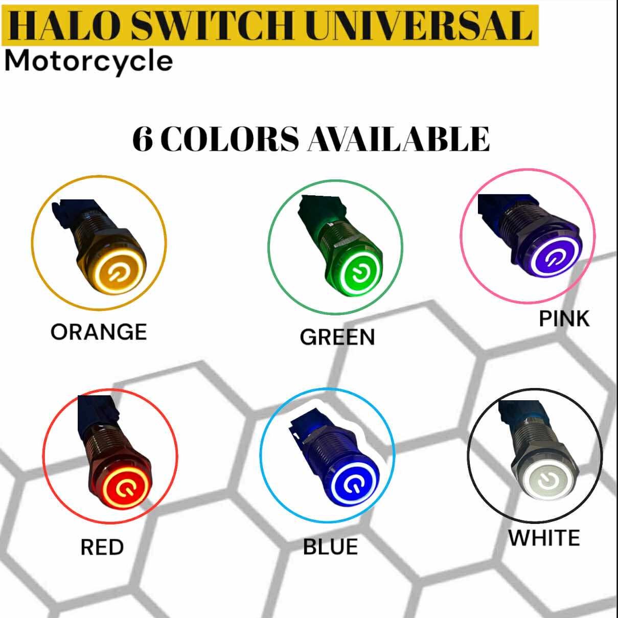 DNF HALO SWITCH UNIVERSAL ON /OFF BUTTON WITH LIGHT | Shopee Philippines