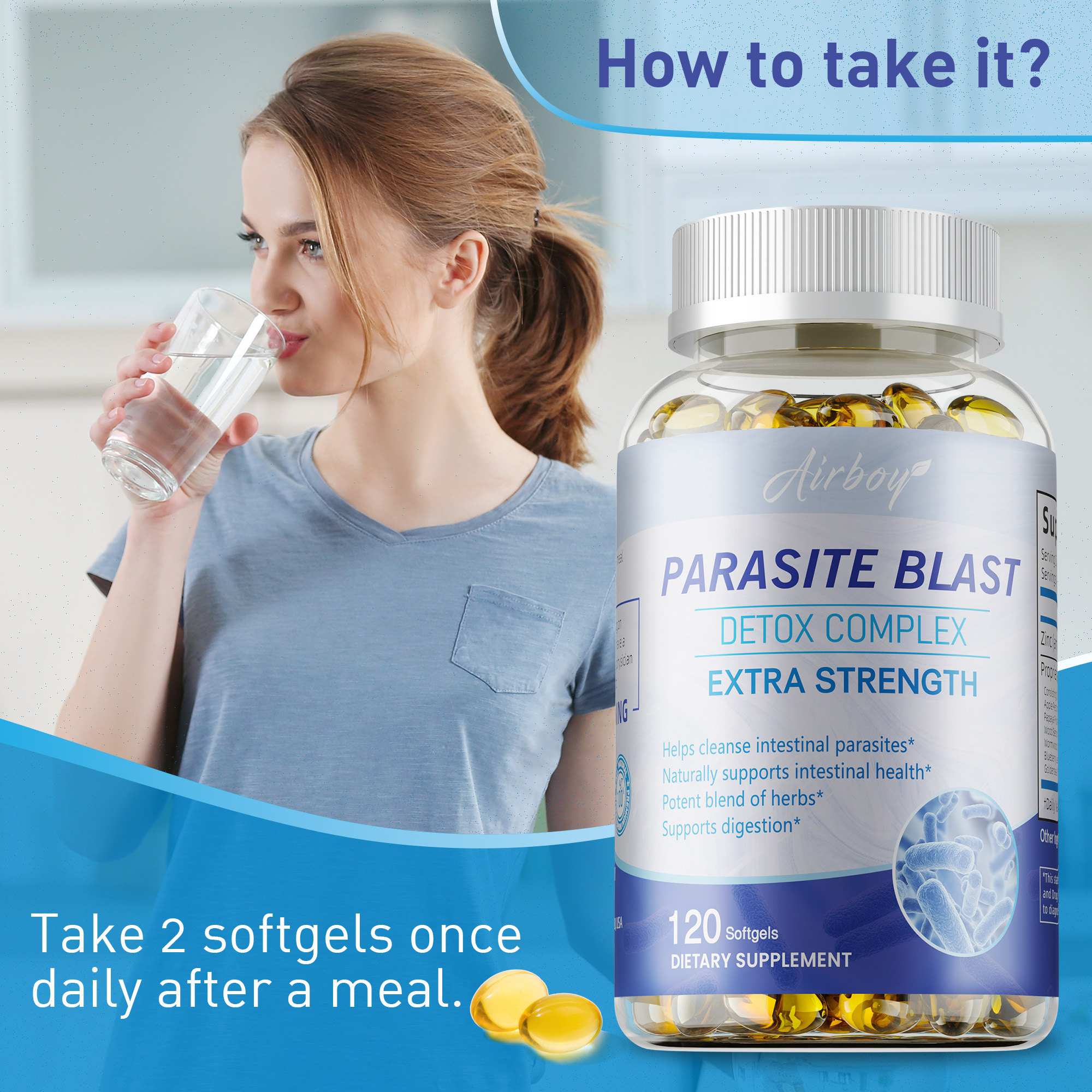 Airboy - Parasite Detox Capsules para sa Intestinal Cleansing ...