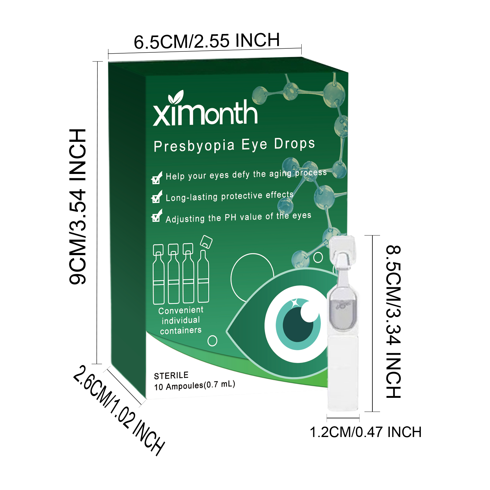 XIMONTH Presbyopia Eye Drops, Relieves Eye Strain and Improves Vision ...