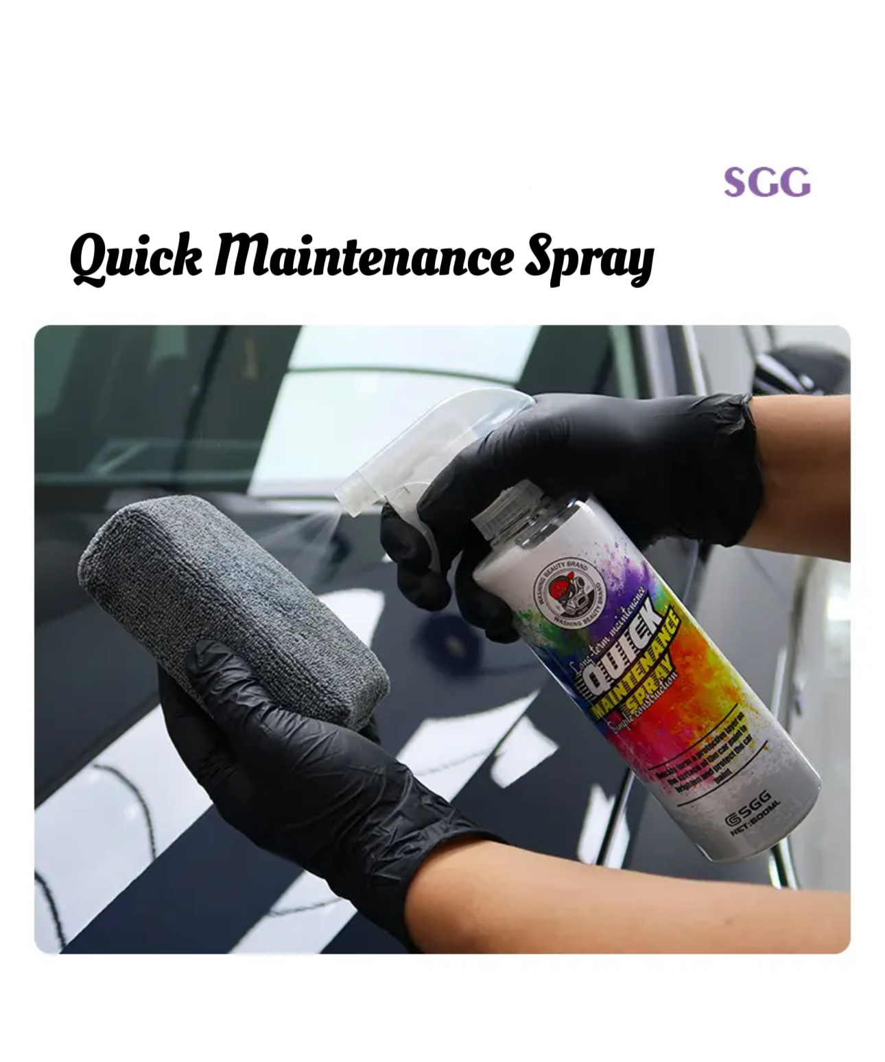 SGG QD Quick Maintenance Spray Fast Coating Car Paint Shine Detailing ...
