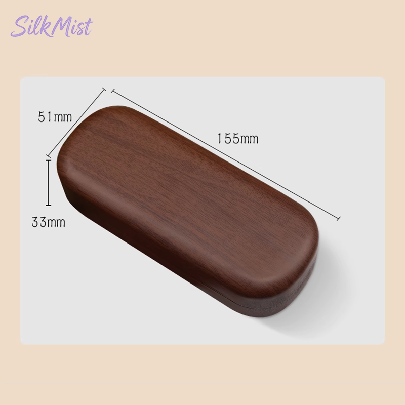 Retro Wood Grain Brushed Pu Sunglasses Box Optical Glasses Box Pressure ...