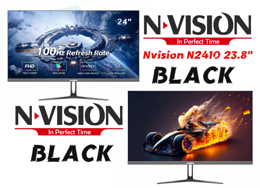 BRANDNEW NVISION IPS N2410 23.8"WIDE LED 100Hz FRAMELESS MONITOR ...