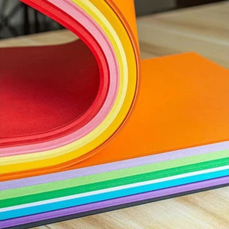 100pcs A4 colored paper assorted construction paper student school ...