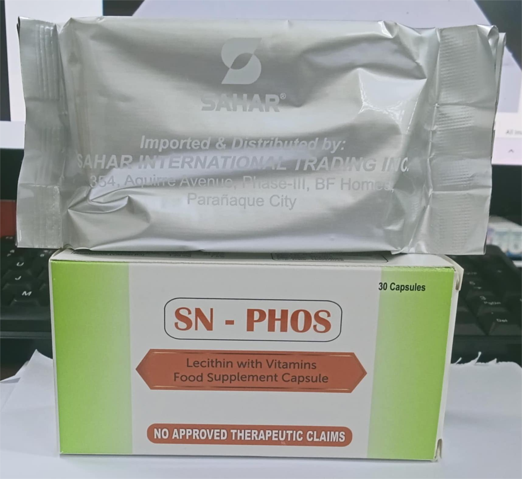 SN-PHOS Lecithin with vitamins food supplement capsule 30 capsule ...