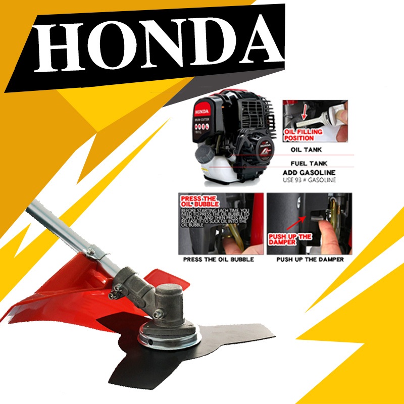 COD Japan Honda 4-Stroke Grass Cutter GX-35 Gasoline Grass Cutter Portable Brush Grass Trimmer ...