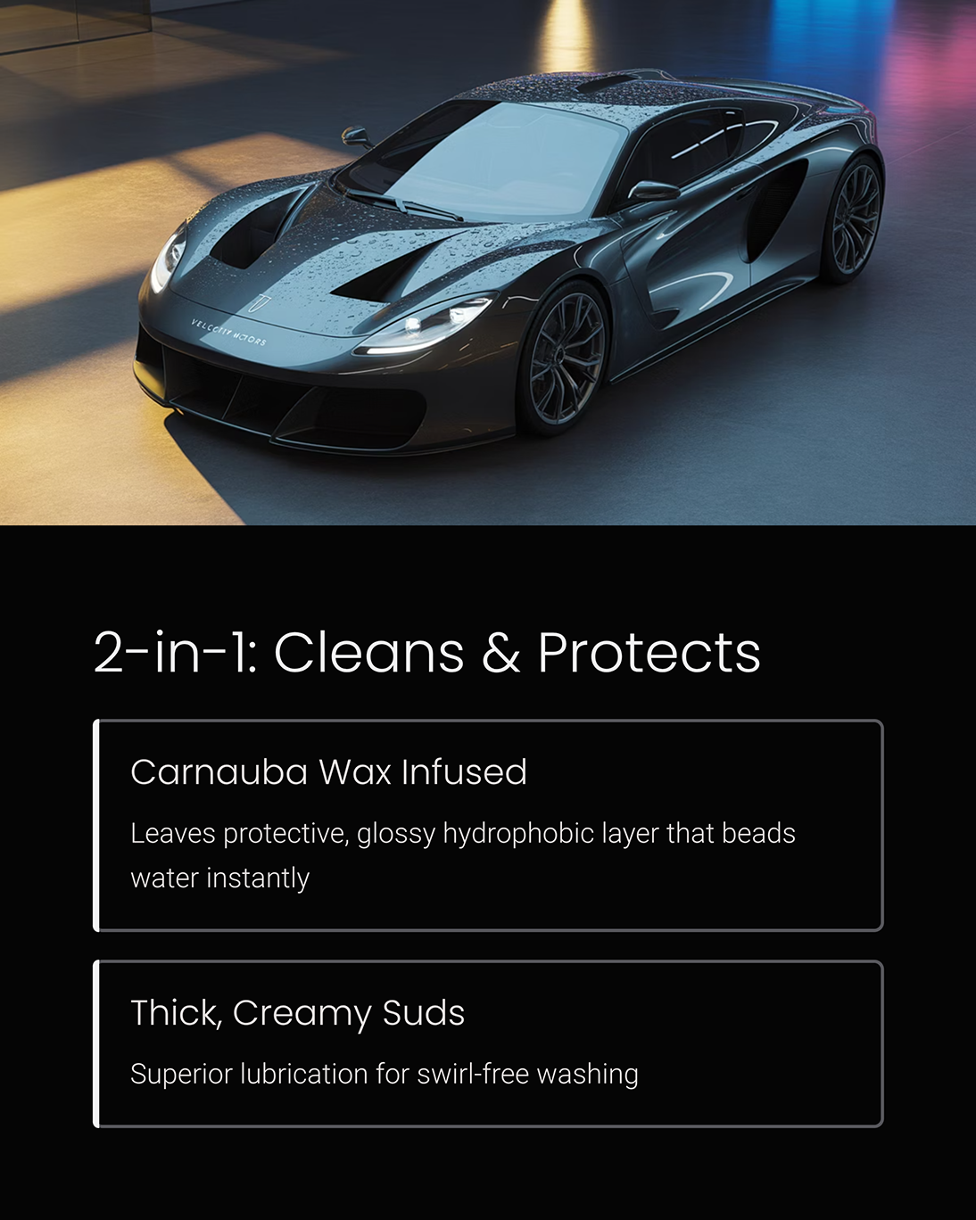 Kazuki Vion Wash & Wax Car Shampoo – Bio-Based, High Foaming Cleaner ...