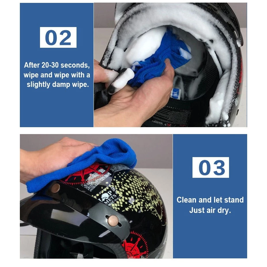 Elite Helmet foam disinfecting spray deodorizer helmet freshener and ...