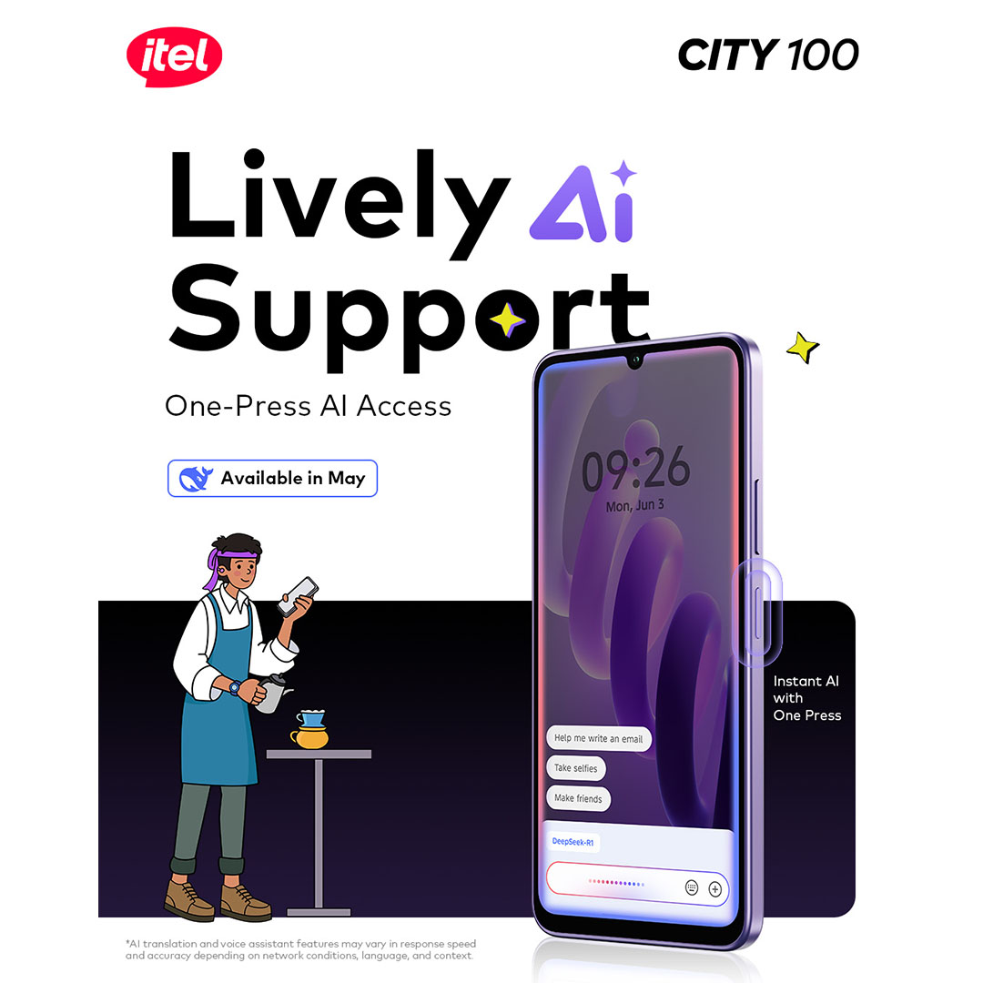 itel CITY 100 24GB (8+16GB Extended RAM) + 128GB ROM | IP64 Drop ...