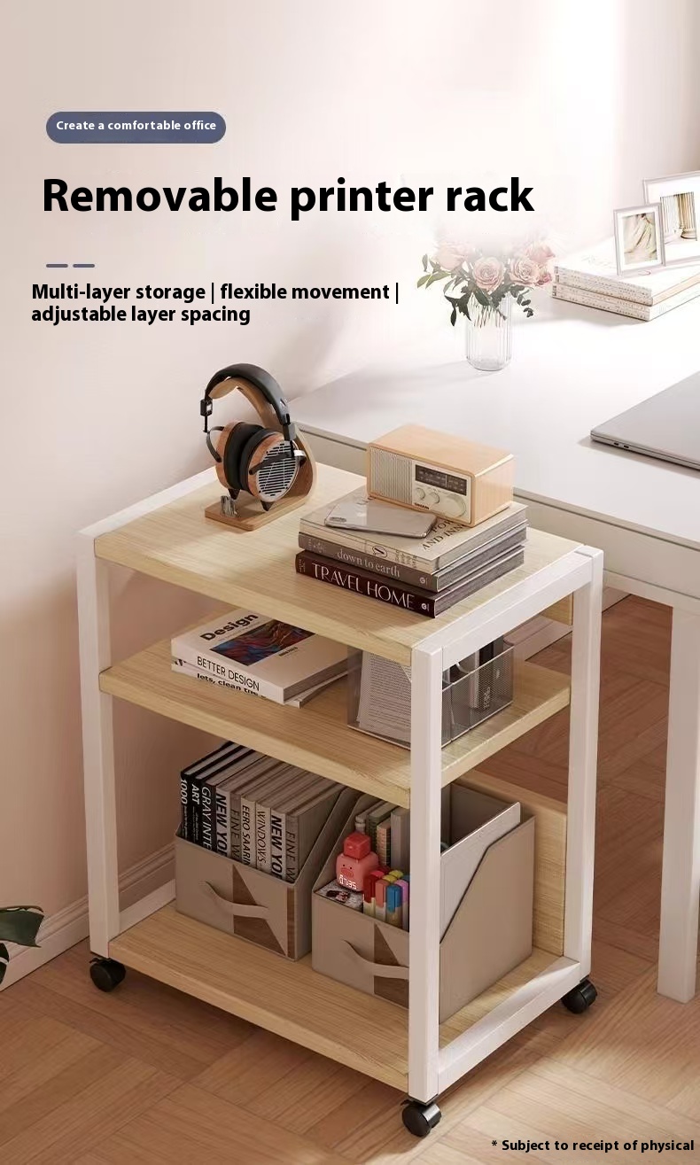 CRAYON Mobile Printer Shelf Stand Office 2/3 Layer Storage Computer ...