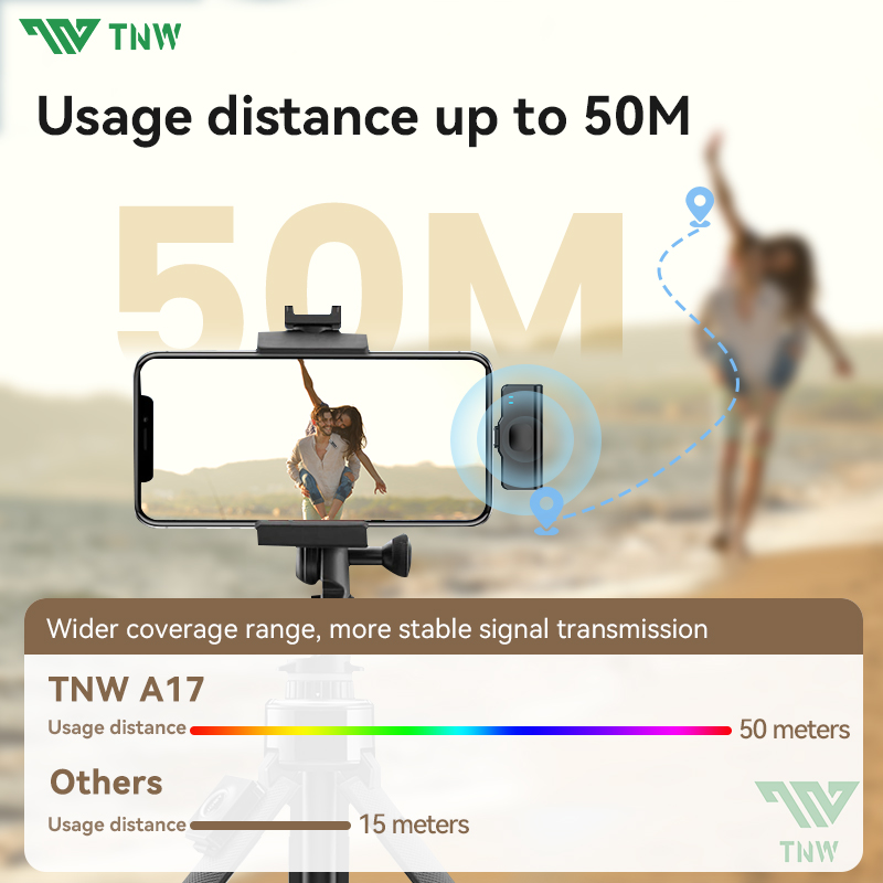 TNW A17 Wireless Microphone Lavalier Dual Mic With Charge Box Noise ...