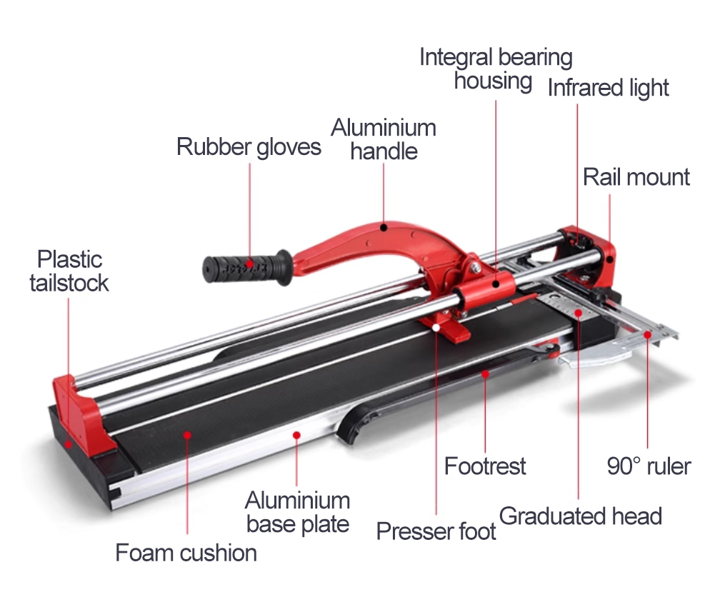 【Laser positioning】Heavy Duty Manual Tile Cutter 400-600MM Carbide ...