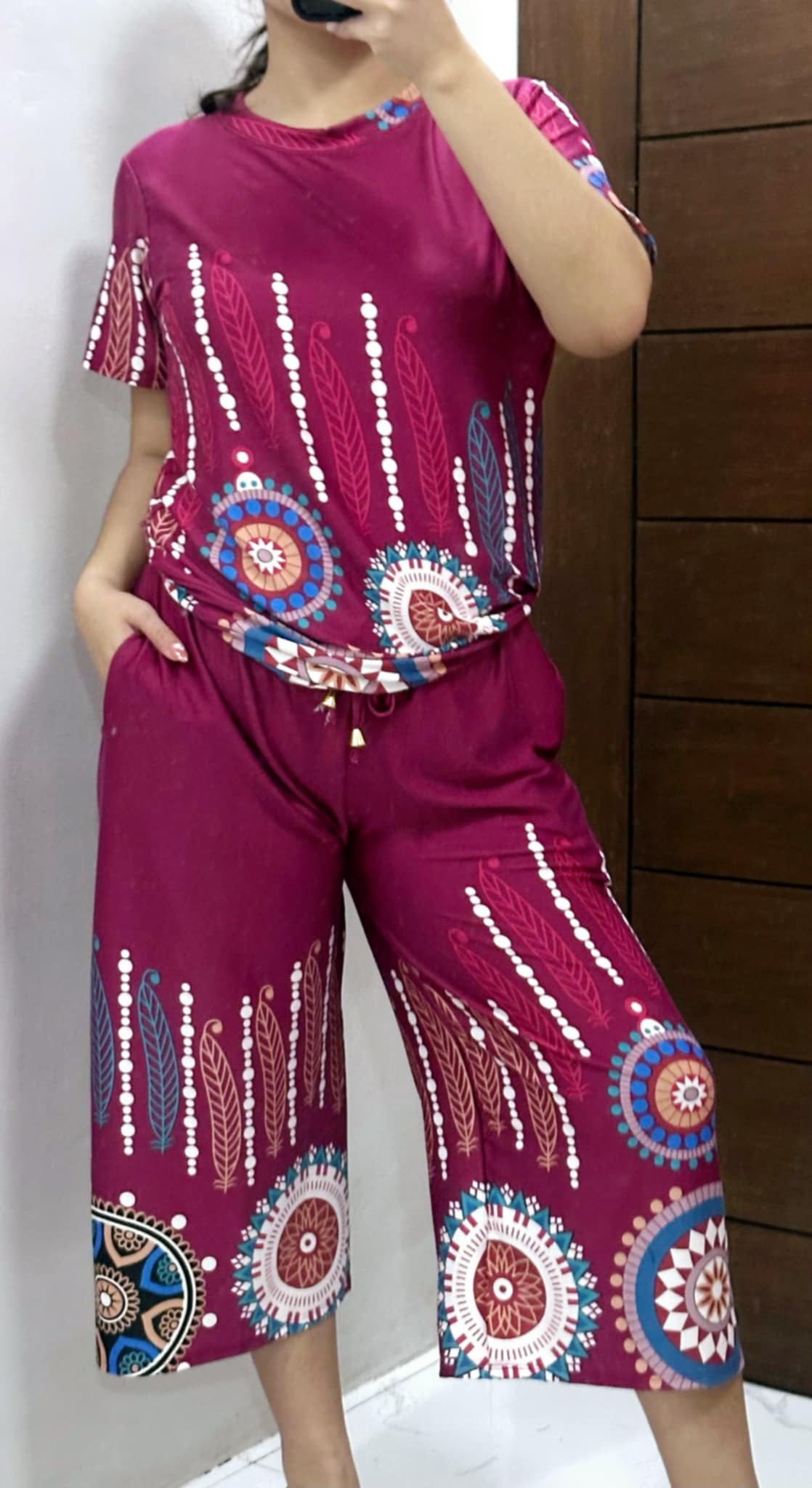 SQUAREPANTS TOKONG SENEPA TERNO WIDE LEG SET adult FIT up to lARGE WIDE ...