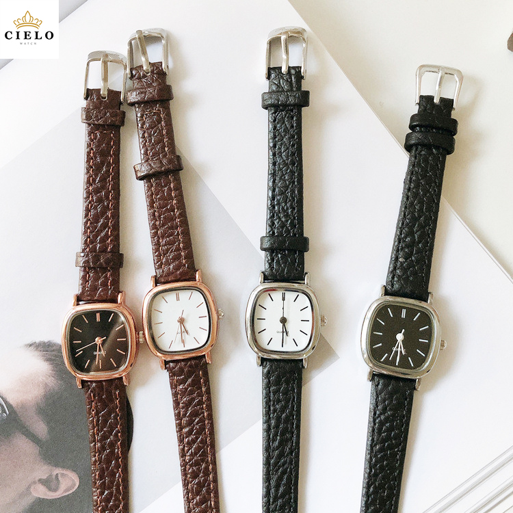 Cielo Korean Style Watch Wristwatch For Women Square Simple Super Thin ...