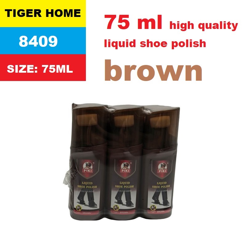 PIKI 75ml shoe polish for leather shoes/boots, cleaning, polishing and ...