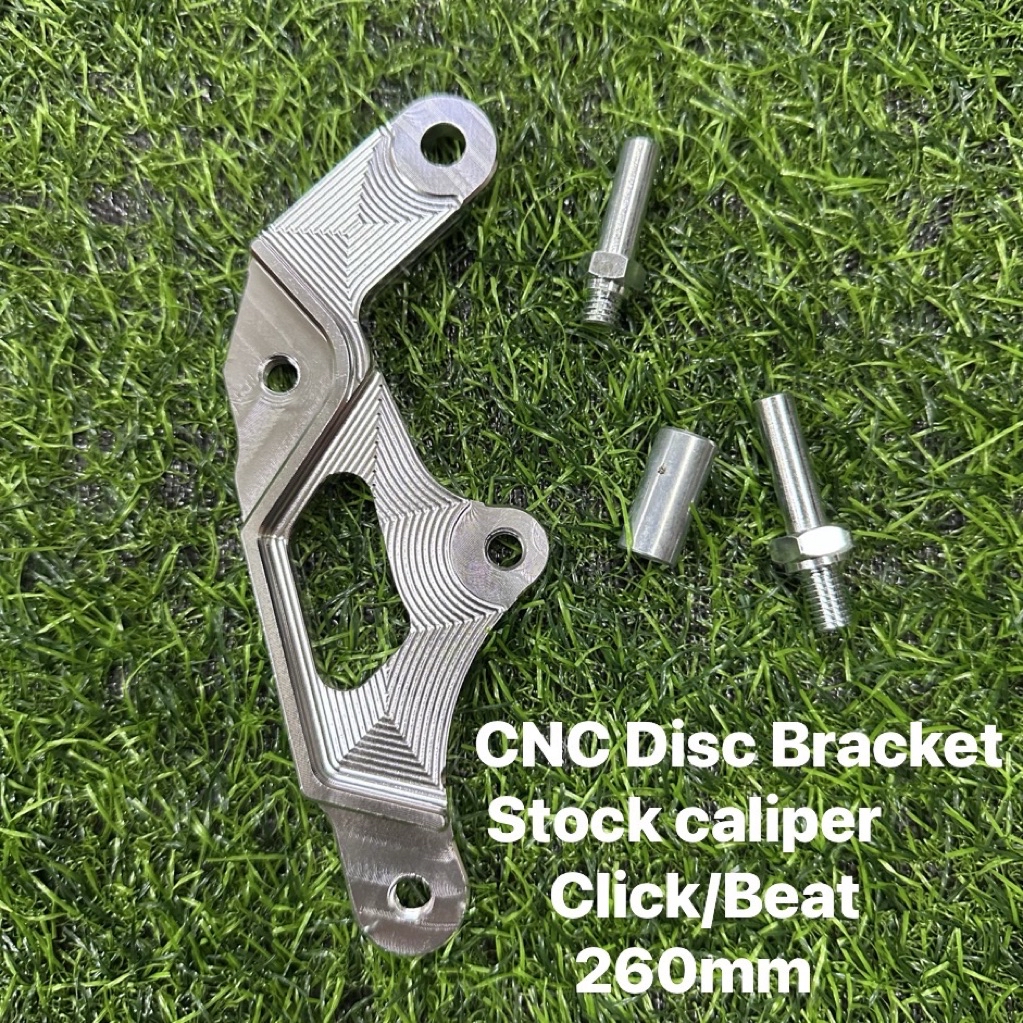 KDR BIG DISC 260MM CNC W/BRACKET CLICK 125i V1 V2 4HOLES /CLICK 150i ...