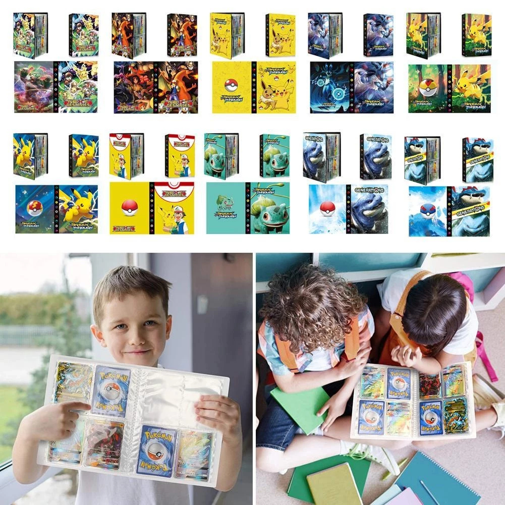 【24H COD】540PCS Pokemon Cards Album Cards Collection Pocket Holder ...