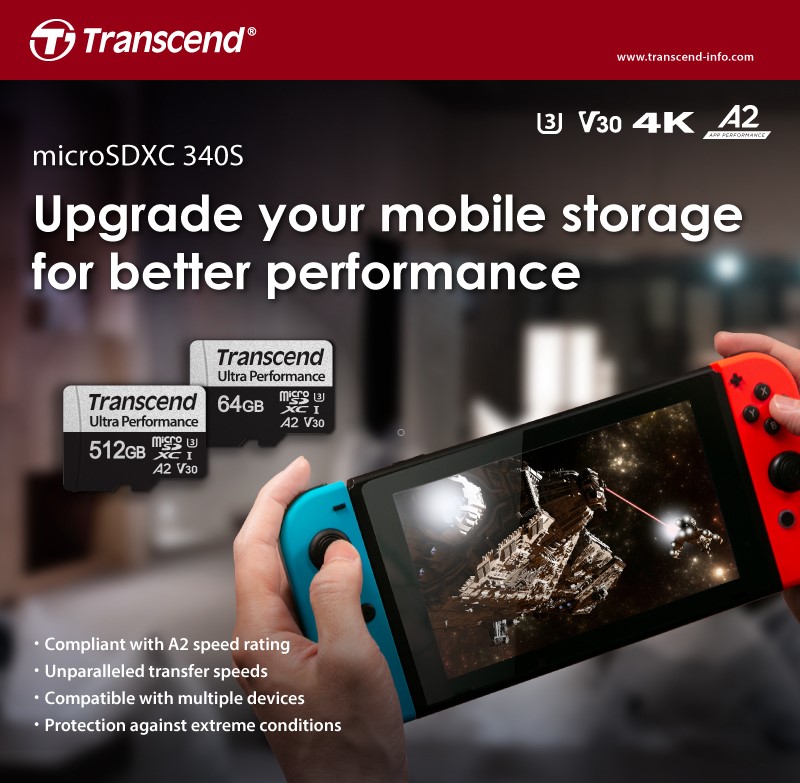 Transcend Ultra Performance for Gaming and App MicroSDXC340S (U3 4K ...