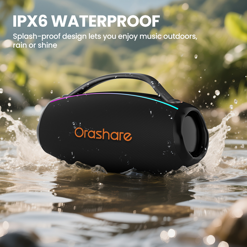 Orashare BS25 80W Powerful Sound Party Speaker with RGB Bluetooth 5.3 ...