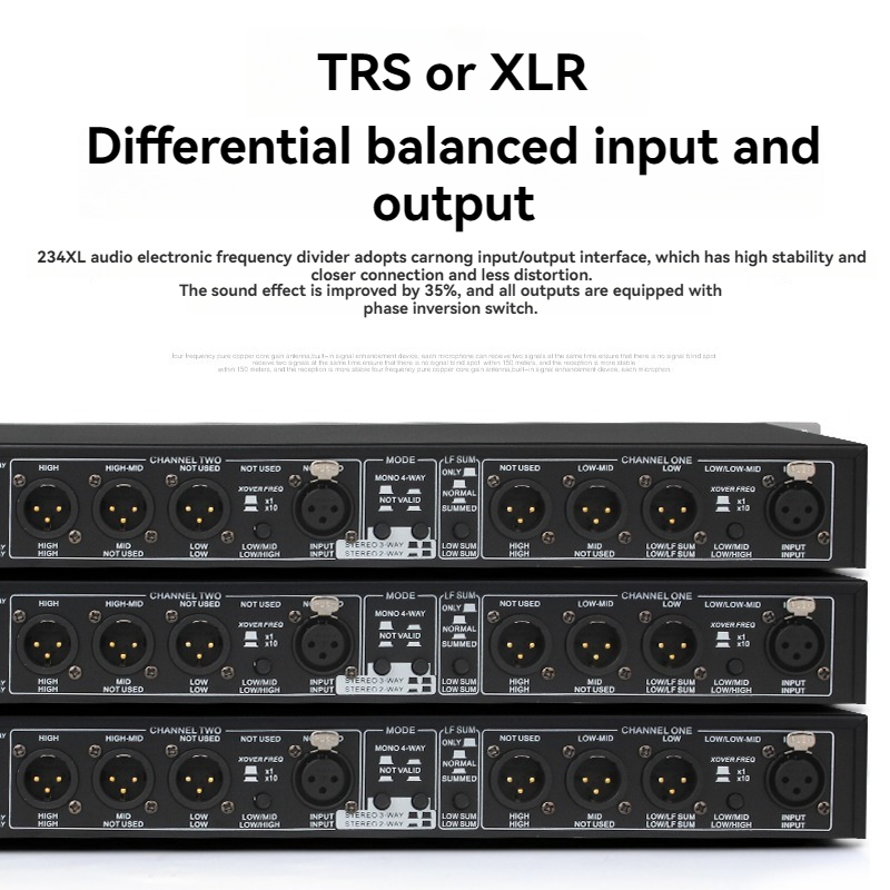 DBX 234XL/234XS Stereo 2 way/3 way / 4way Crossover Equalizer (black ...