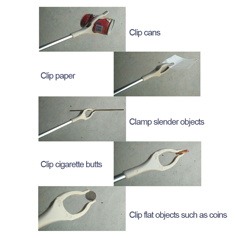 Foldable stainless steel picker garbage clip household picker large ...
