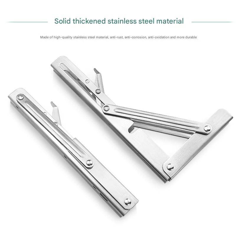 1 Pair (2 Pieces)- L Wall folding hinges for table, Smart folding ...