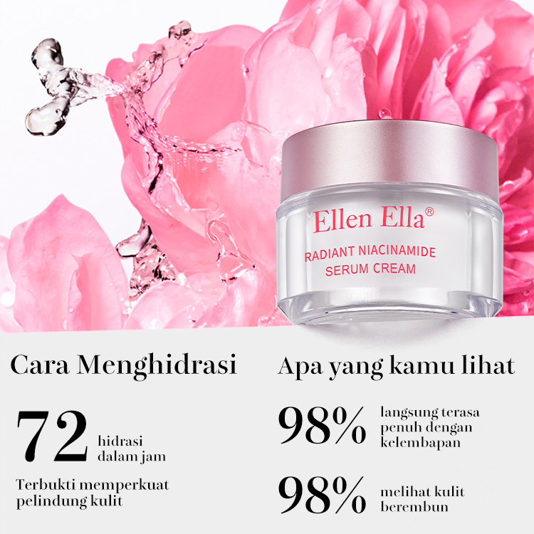 ELLEN ELLA 10% Niacinamide Pure Serum Cream 30g Whitening Moisturizer ...