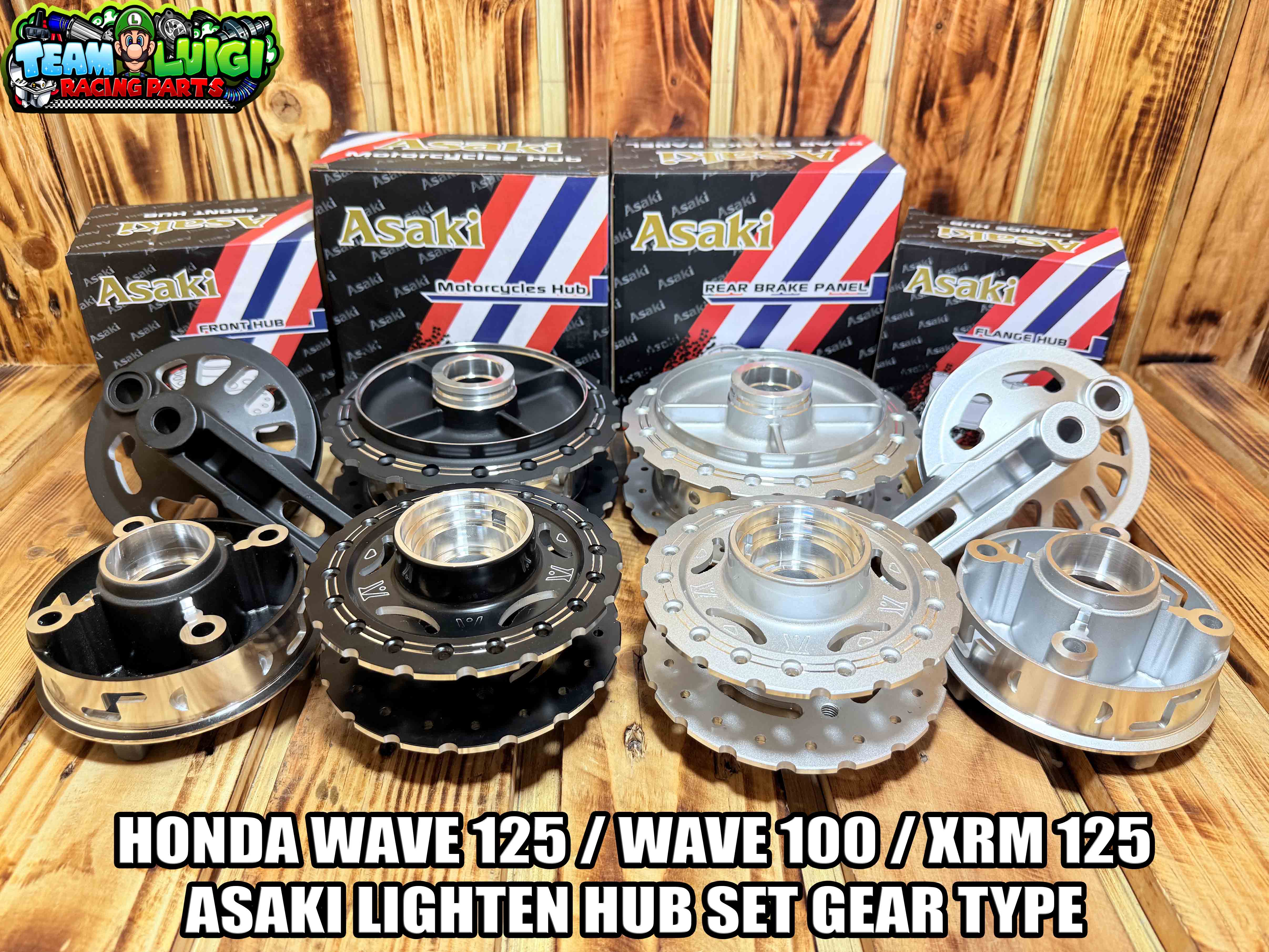 ASAKI HONDA WAVE 125, WAVE 100, XRM 125, RS 125, XRM 110 LIGHTEN HUB ...