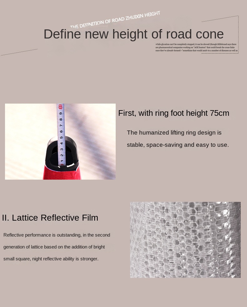 60CM 70CM 90CM rubber cone roadblock cone ice cream cone traffic safety ...