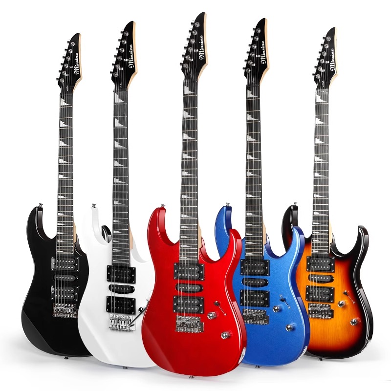BANSID Double Rocker Electric Guitar with 15W Amplifier Professional ...