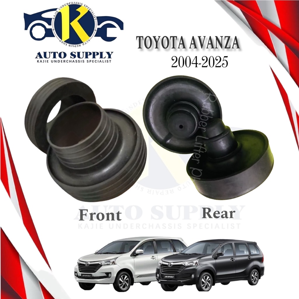 Toyota Avanza 2004-2025 Rubber Lifter Front & Rear heavy duty lifter ...