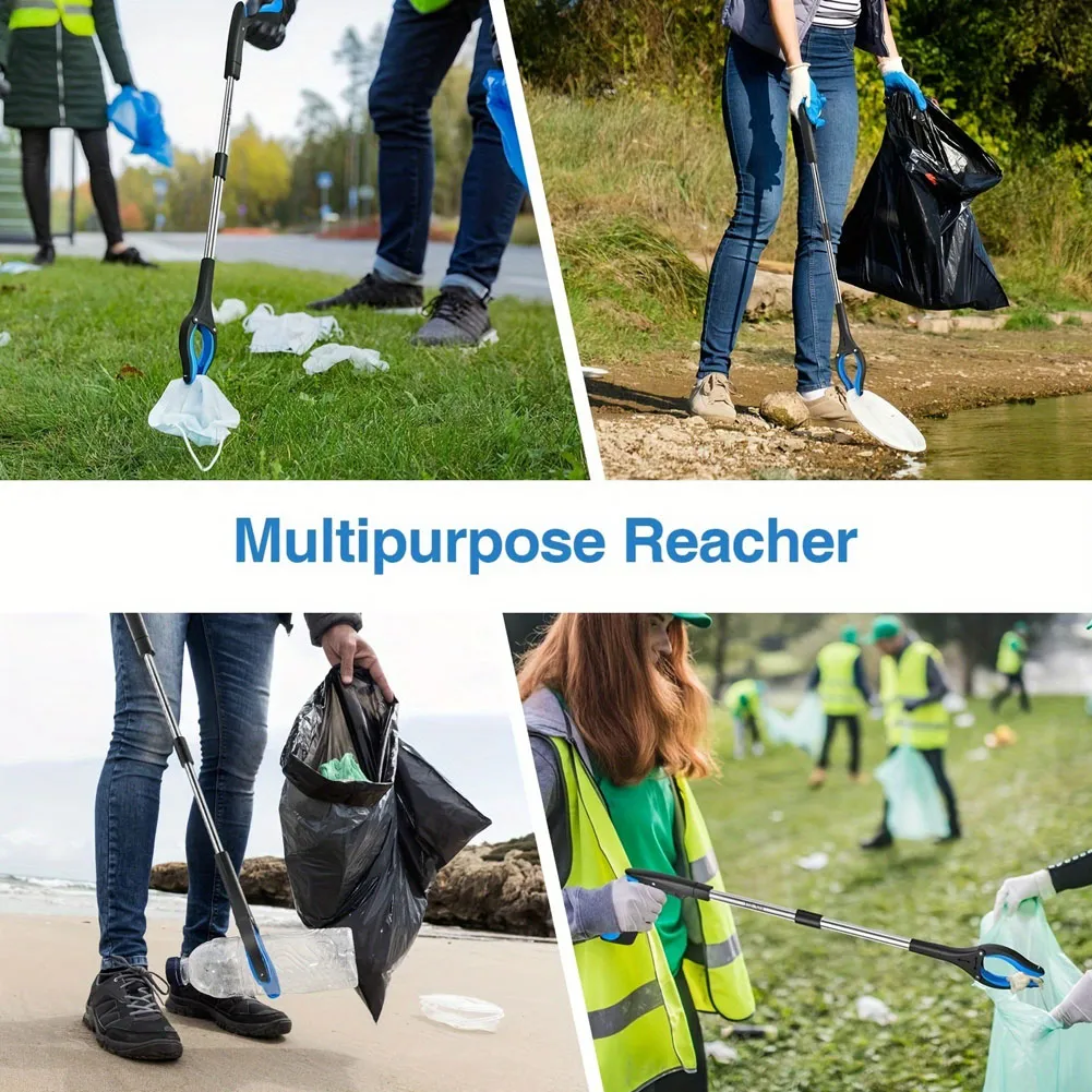 Hand Litter Reachers Foldable Garbage Pick Up Tool Grabber Reacher ...