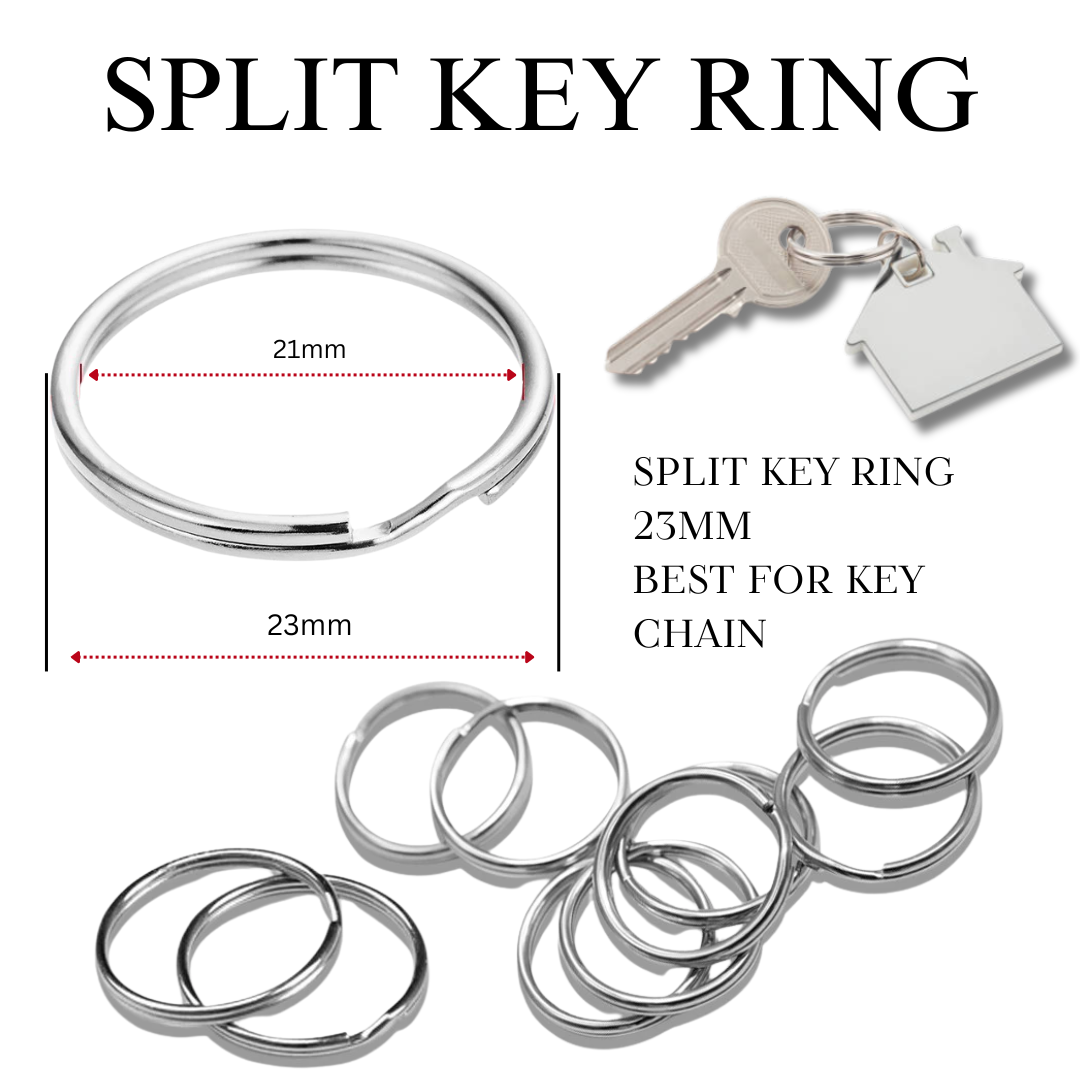DIY Metal Key Ring for Keychain and Key Holder Stainless Steel Key ...