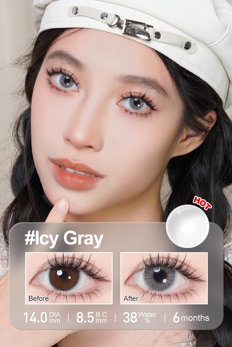 Magister Contact Lenses Graded Queen Ochre Icy Gray Graphite Amber ...