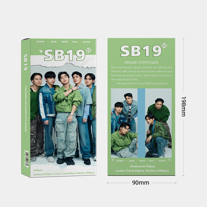 55/420 pcs/box SB19 Album Postcards KALAKAL SINGLE ALBUM LOMO Card ...