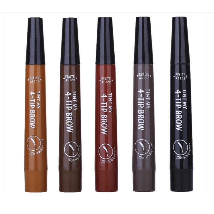 4 Tip Eyebrow Pencil Liquid Brow Tattoo Waterproof Makeup Eyebrows Tool ...