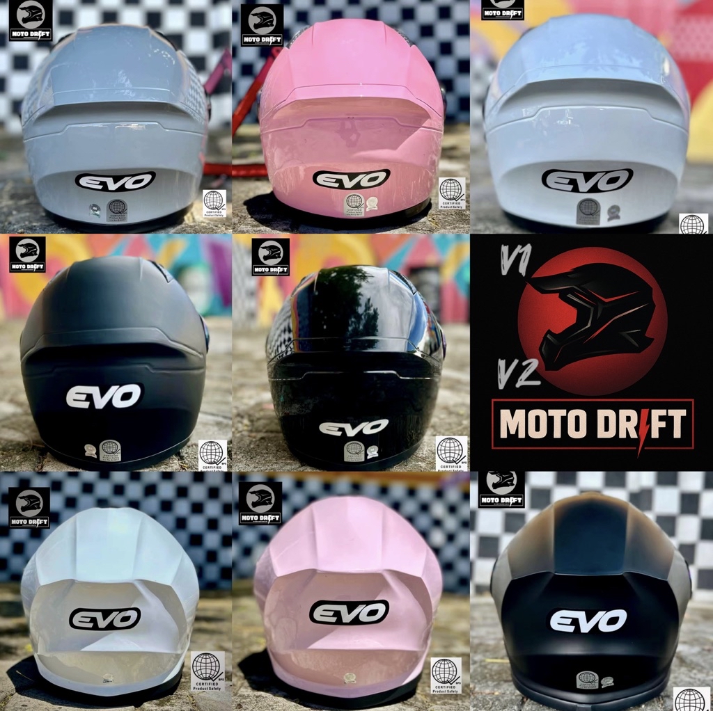 EVO HELMET CUSTOMIZED BRANDNEW DUAL VISOR with ICC STICKER FREE EXTRA ...