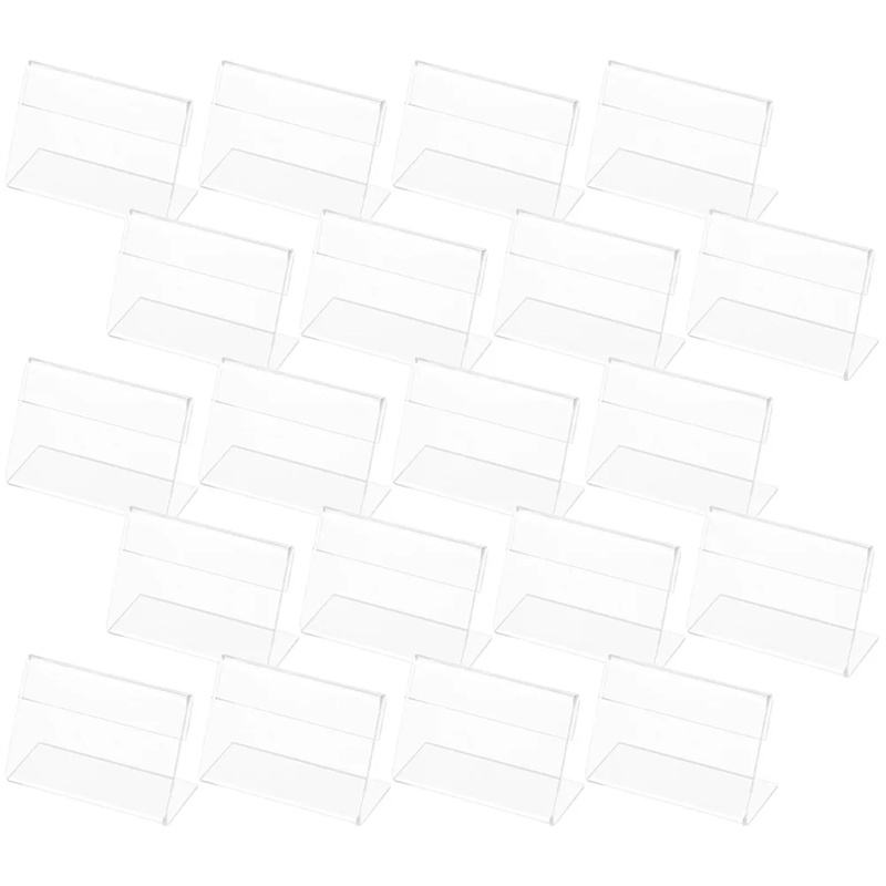 20pcs Acrylic Sign Holder Acrylic Clear Sign Label Display Holder Price ...